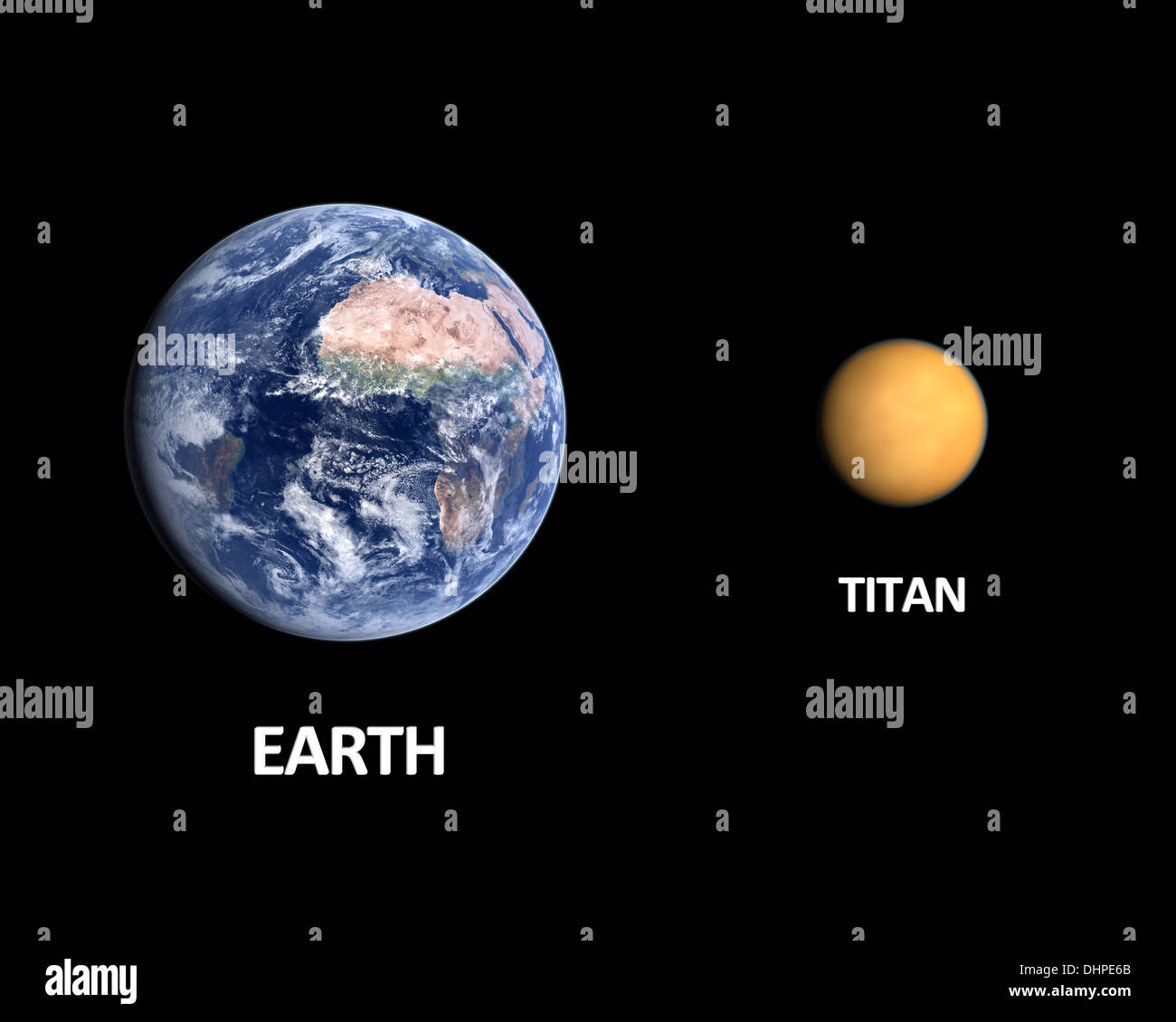 Tiatan Solar System And Saturn