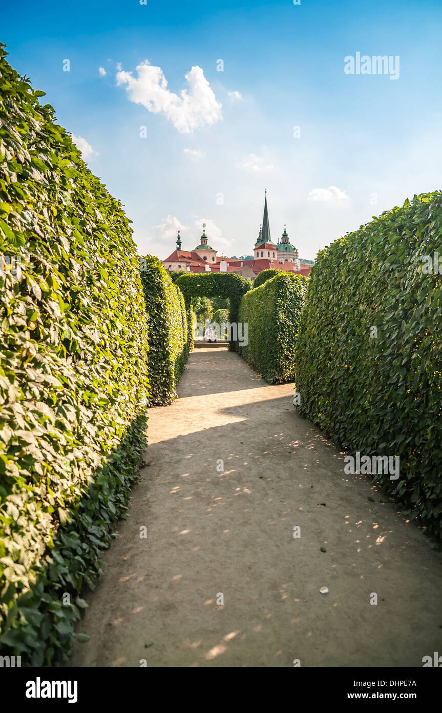 Bush passage in gardens of Wallenstein Palace, Prague Stock Photo - Alamy