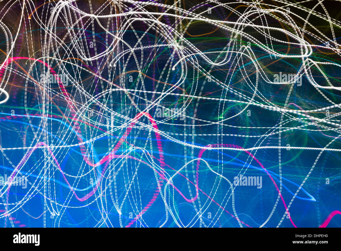Abstract image of colored lights with movement Stock Photo - Alamy
