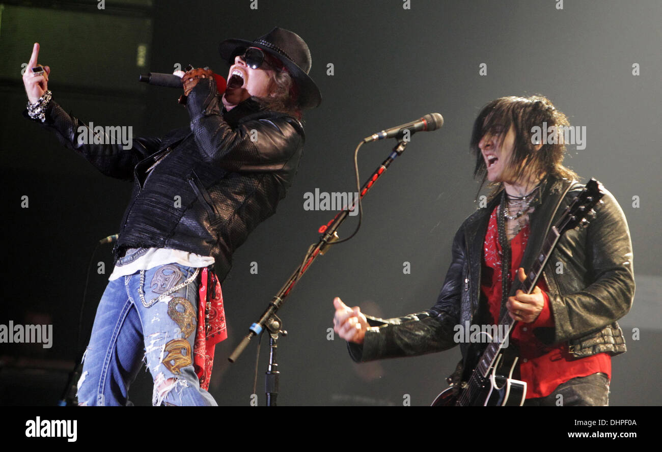 Axl Rose Guns N' Roses perform live in Moscow Moscow, Russia - 12.05.12 ...