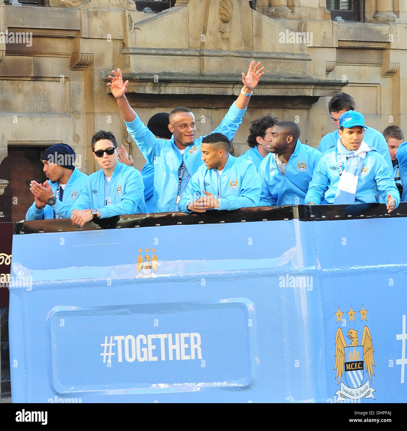 Micah richards premier league trophy hi-res stock photography and ...