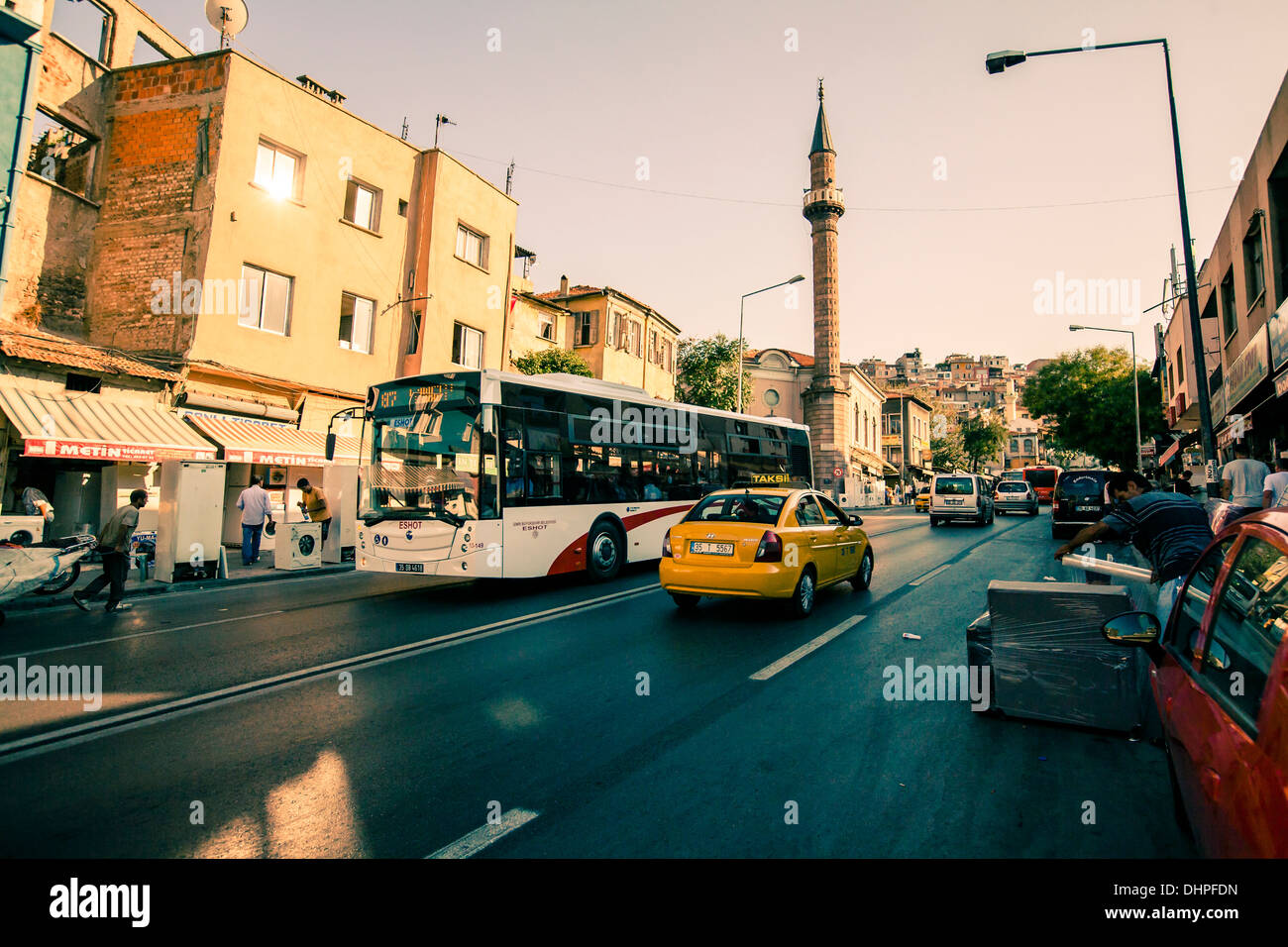 Street traffic of Izmir, Turkey 2013 Stock Photo - Alamy