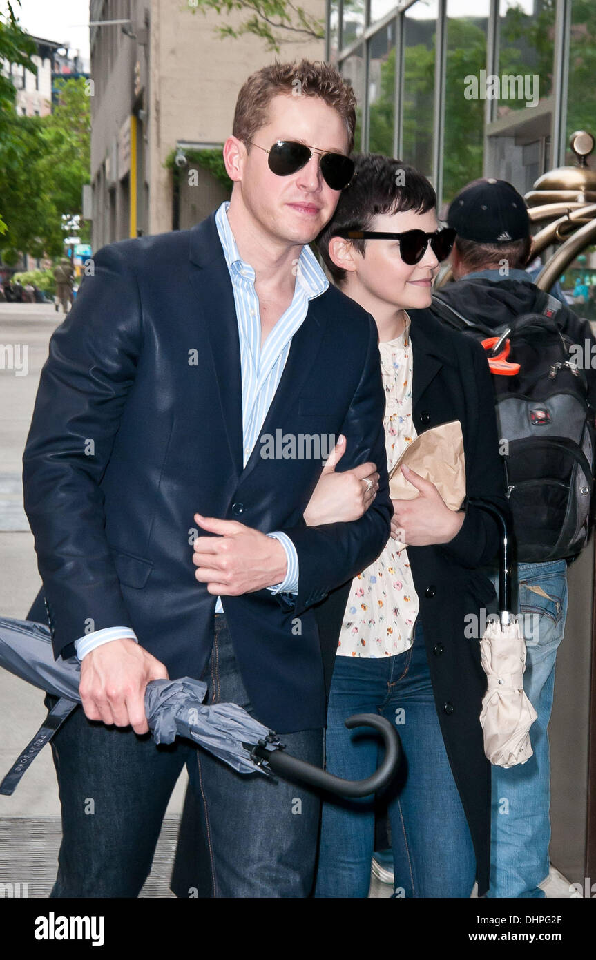 Ginnifer Goodwin and Josh Dallas return to their hotel in Manhattan New ...