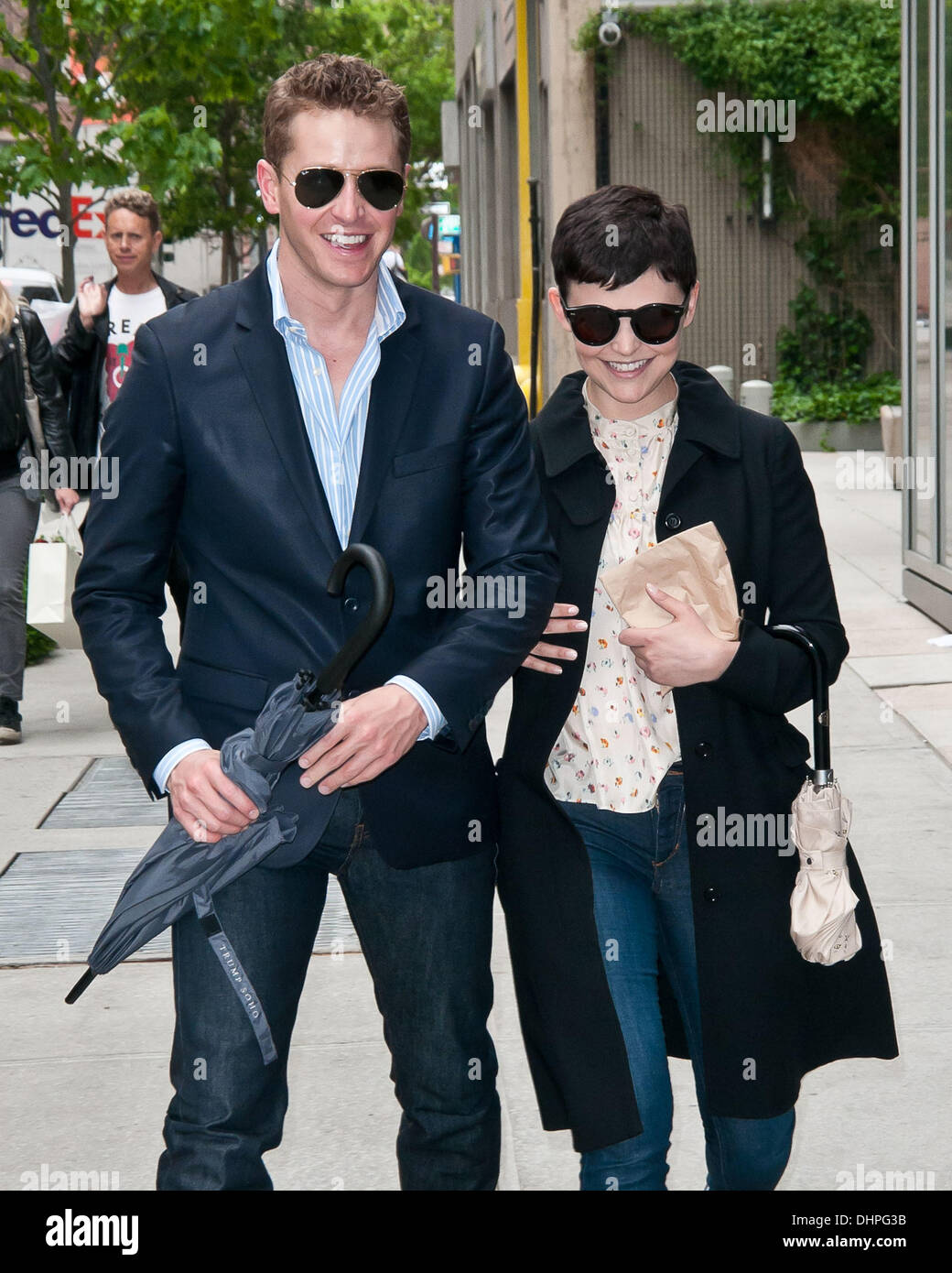 Ginnifer Goodwin and Josh Dallas return to their hotel in Manhattan New ...