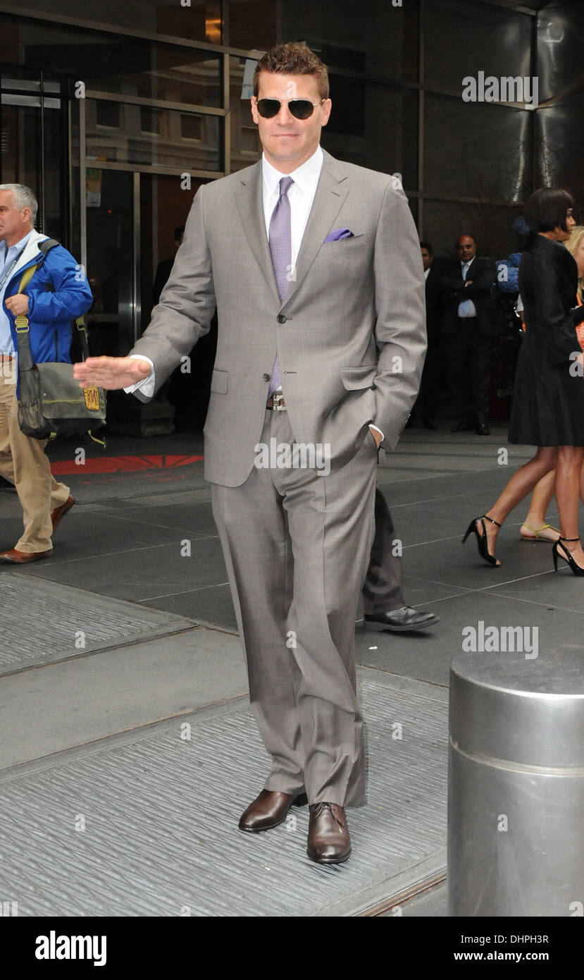 David Boreanaz 2012 Fox Upfront Presentation held at the Wollman Rink ...