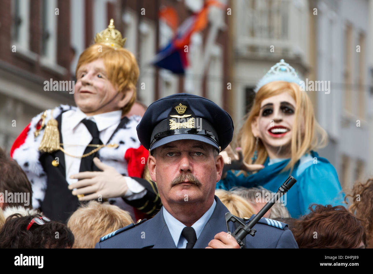 Netherlands, The Hague, Puppets King Willem-Alexander, Queen Maxima ...
