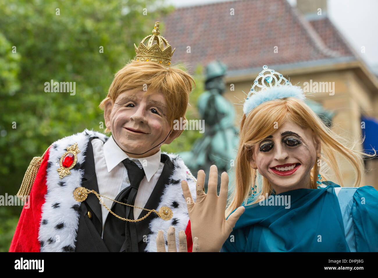 Netherlands, The Hague, Puppets King Willem-Alexander, Queen Maxima ...