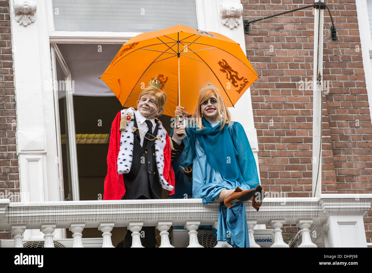 Netherlands, The Hague, Puppets King Willem-Alexander, Queen Maxima ...