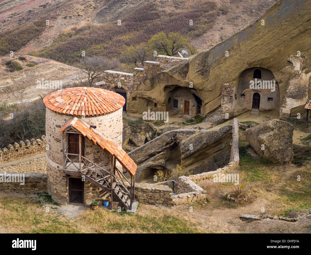 David Gareja, a rock-hewn Georgian Orthodox monastery complex located ...