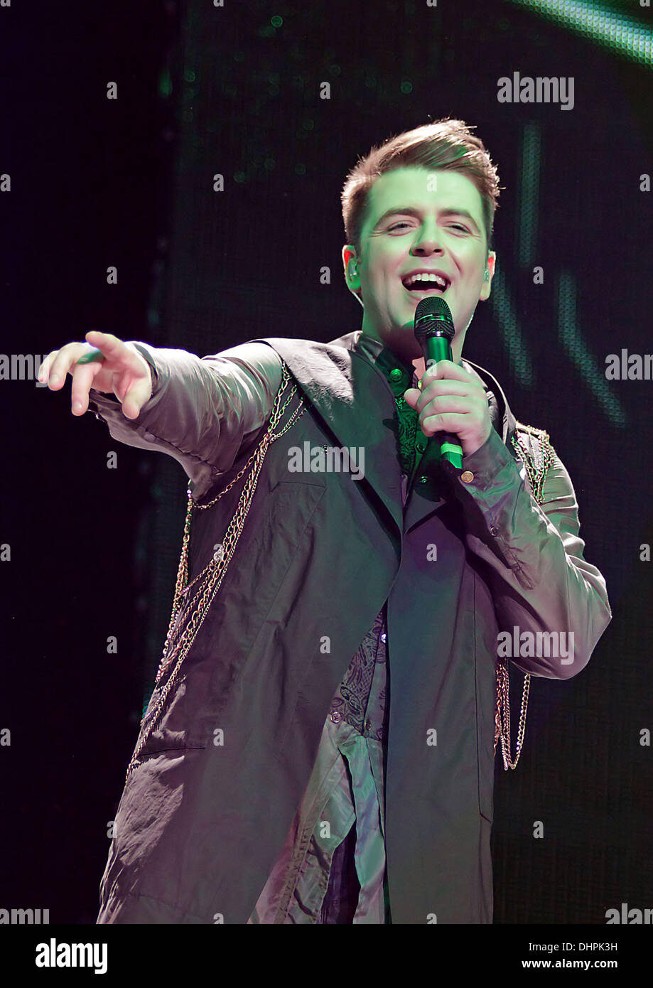Mark Feehily of Westlife performing on their 'Farewell' Tour at the ...