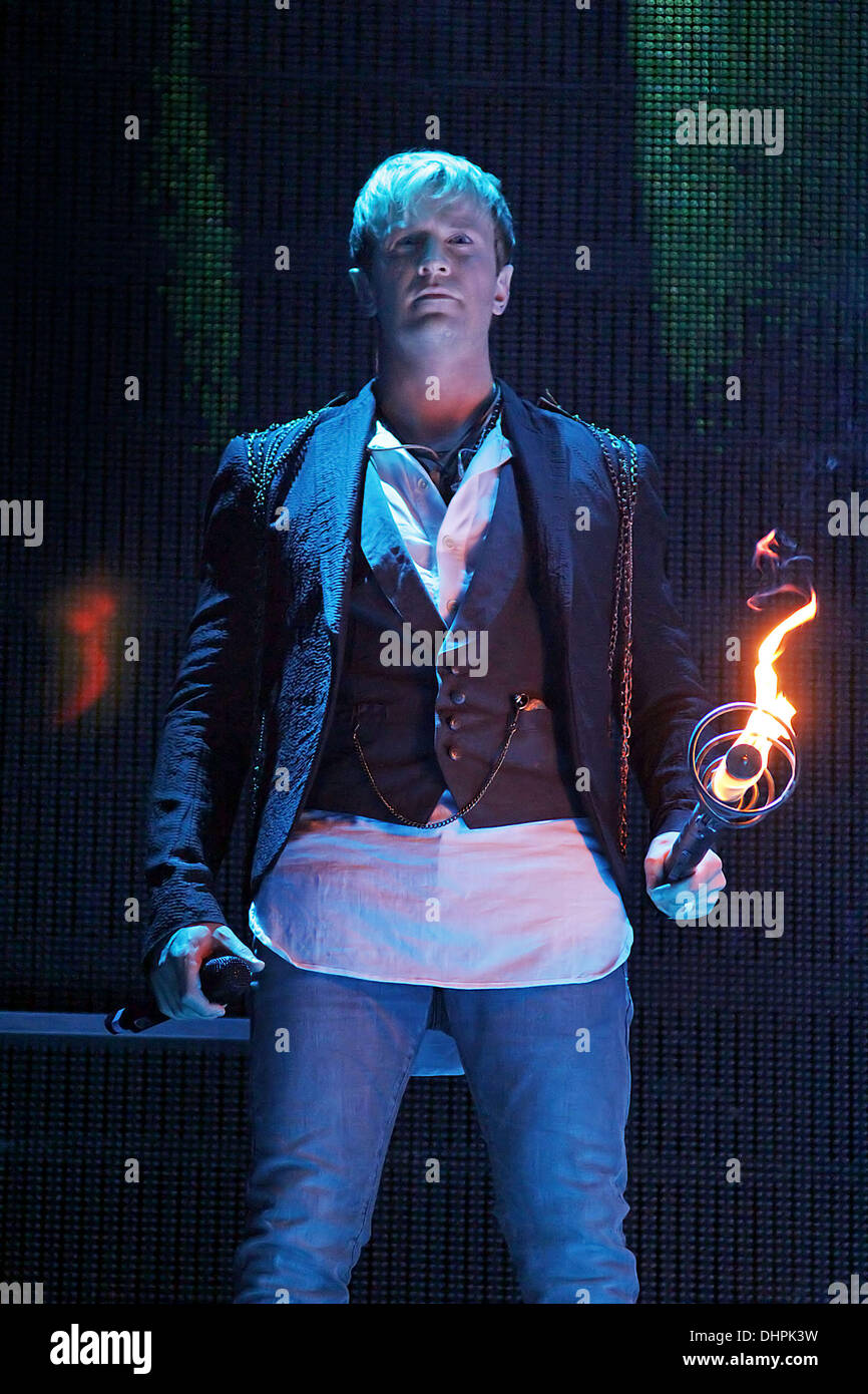 Kian Egan of Westlife performing on their 'Farewell' Tour at the ...