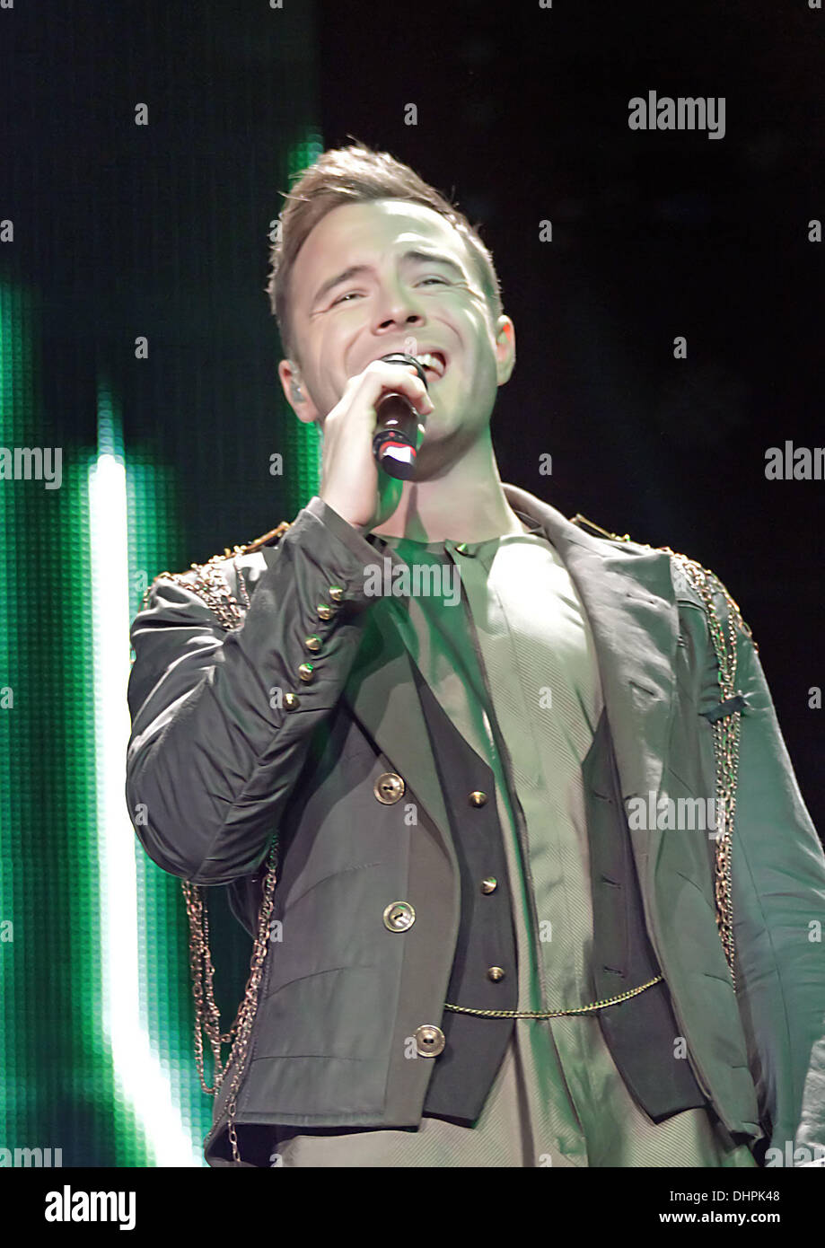 Shane Filan of Westlife performing on their 'Farewell' Tour at the ...