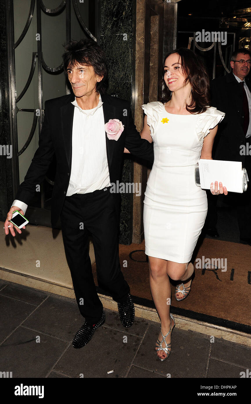 Ronnie Wood and Sally Humphries at the Marie Curie Cancer Care ...