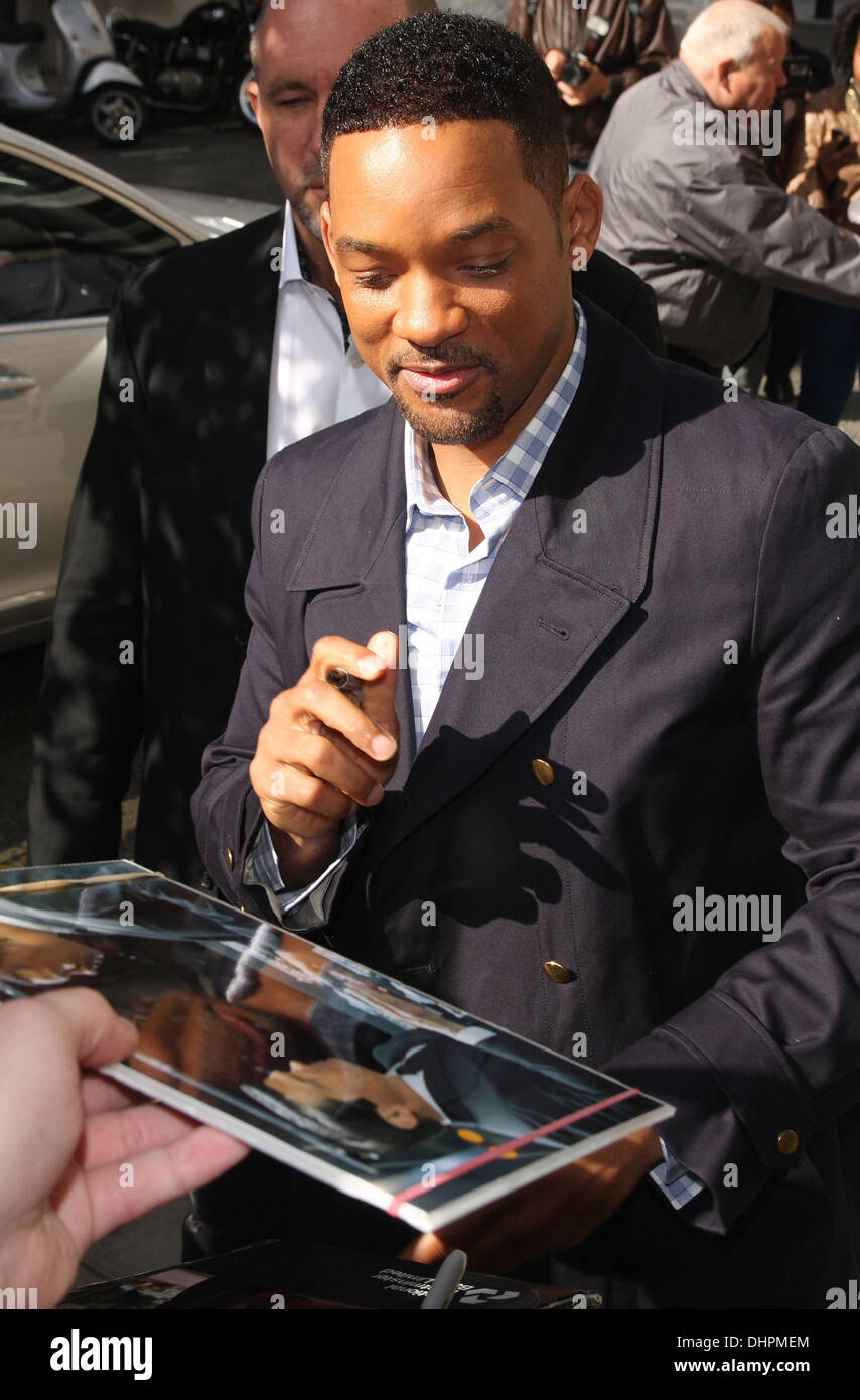 Will Smith outside the BBC Radio Two studios London, England - 16.05.12 ...