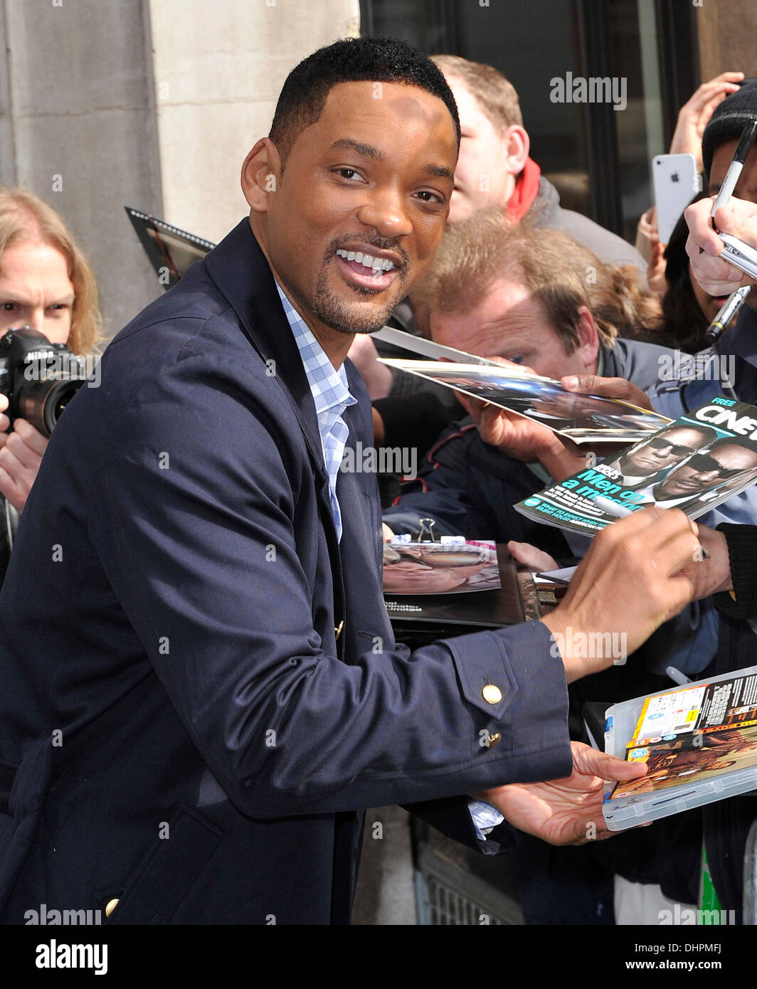 Will Smith outside the BBC Radio Two studios London, England - 16.05.12 ...