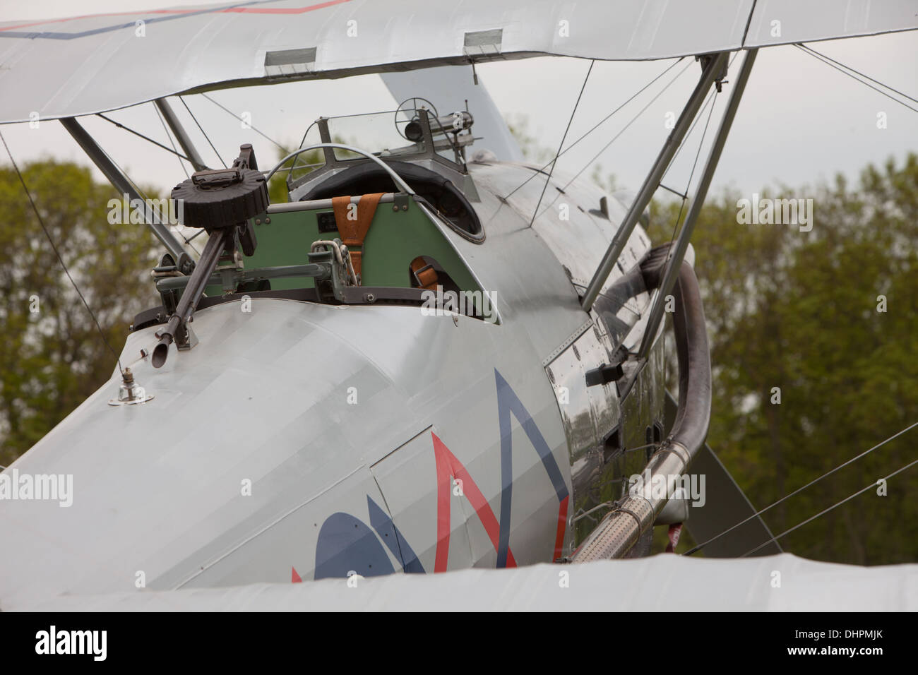 Hawker Demon 1930's biplane aircraft at a Shuttleworth Collection air ...