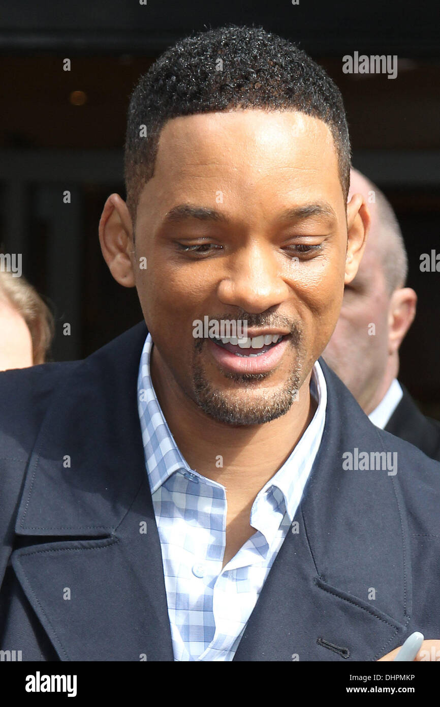 Will Smith outside the BBC Radio 1 studios London, England - 16.05.12 ...