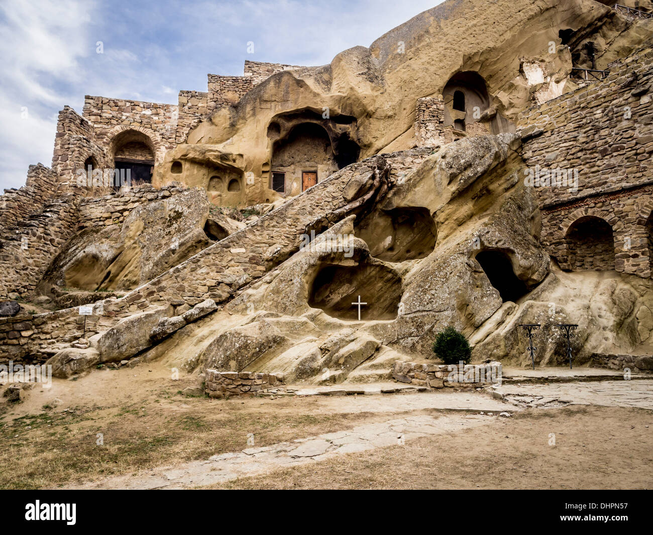 David Gareja, a rock-hewn Georgian Orthodox monastery complex located ...