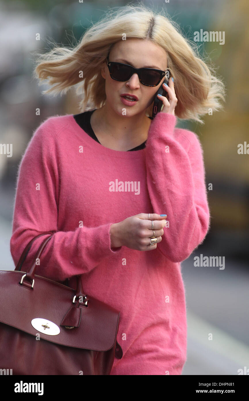 Feane Cotton arriving at the BBC radio One studios London, England - 16 ...