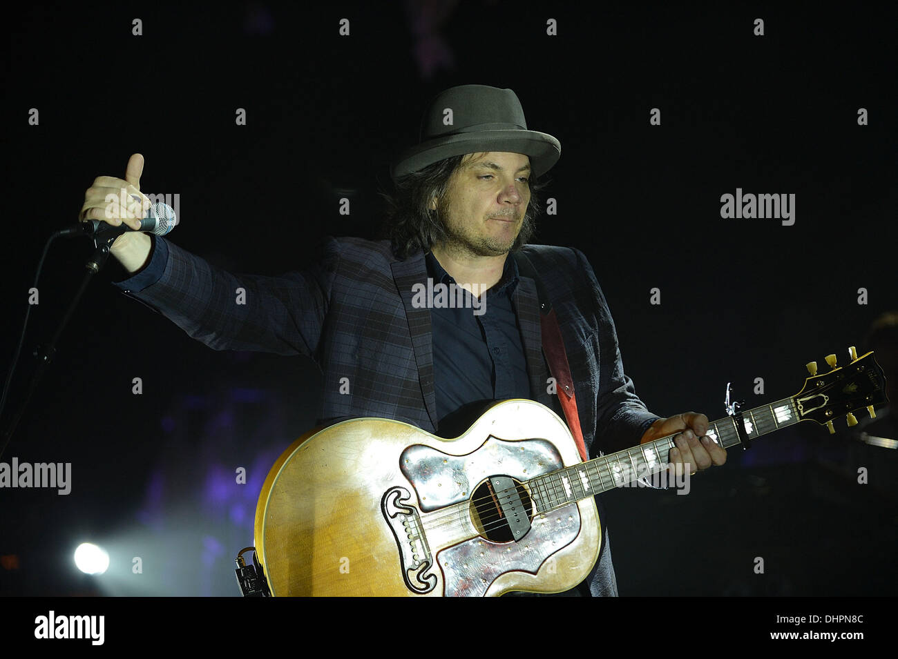 Jeff Tweedy of the band Wilco performing live in concert at the Jackie ...