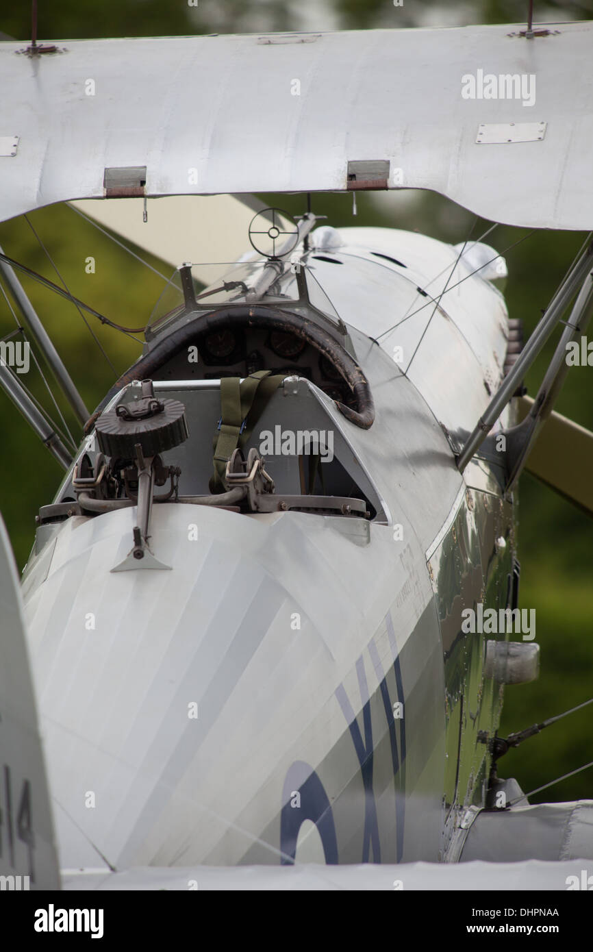 Hawker Demon 1930's biplane aircraft at a Shuttleworth Collection air ...