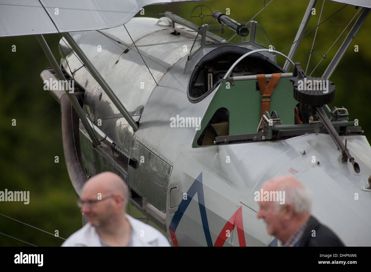 Hawker Demon 1930's biplane aircraft at a Shuttleworth Collection air ...
