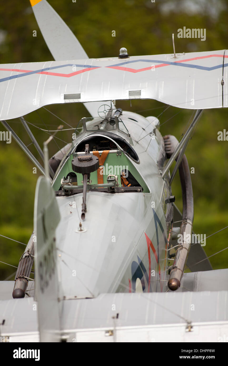 Hawker Demon 1930's biplane aircraft at a Shuttleworth Collection air ...