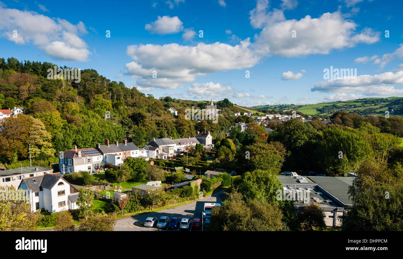 Llanbadarn village, on the outskirts of Aberystwyth Wales UK, autumn ...