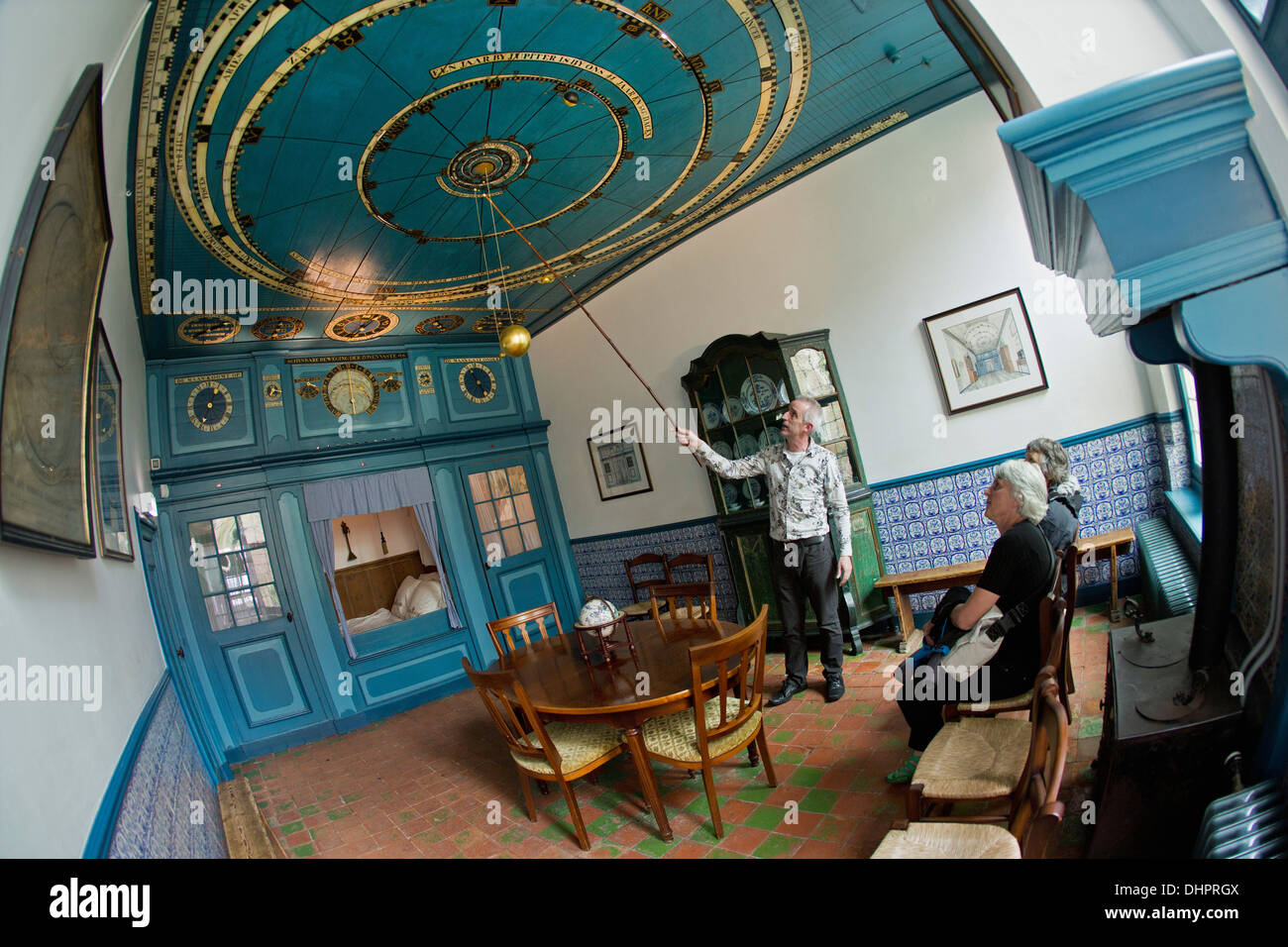 Netherlands, Franeker, Eise Eisinga Planetarium. The world's oldest ...