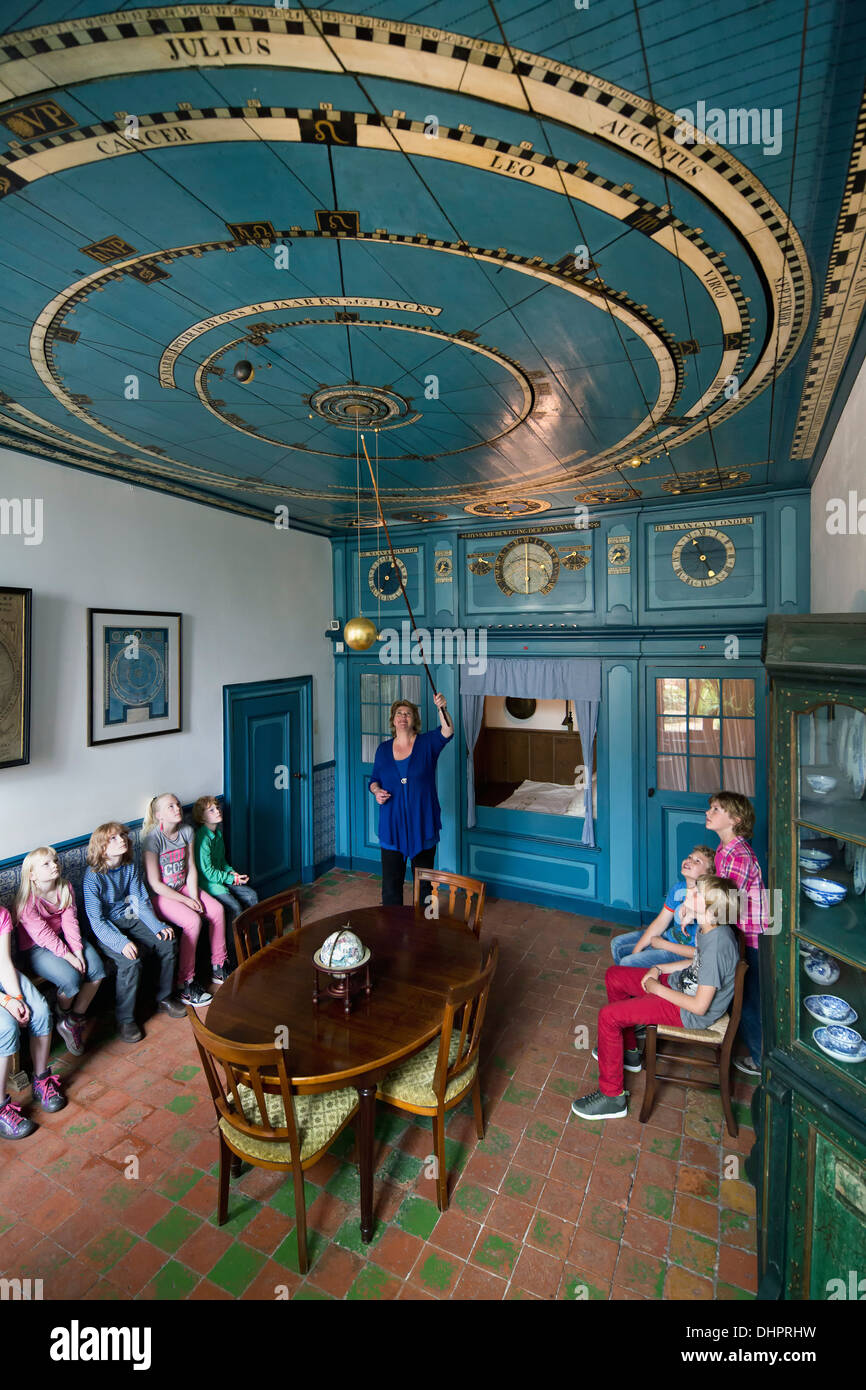 Netherlands, Franeker, Eise Eisinga Planetarium. The world's oldest ...