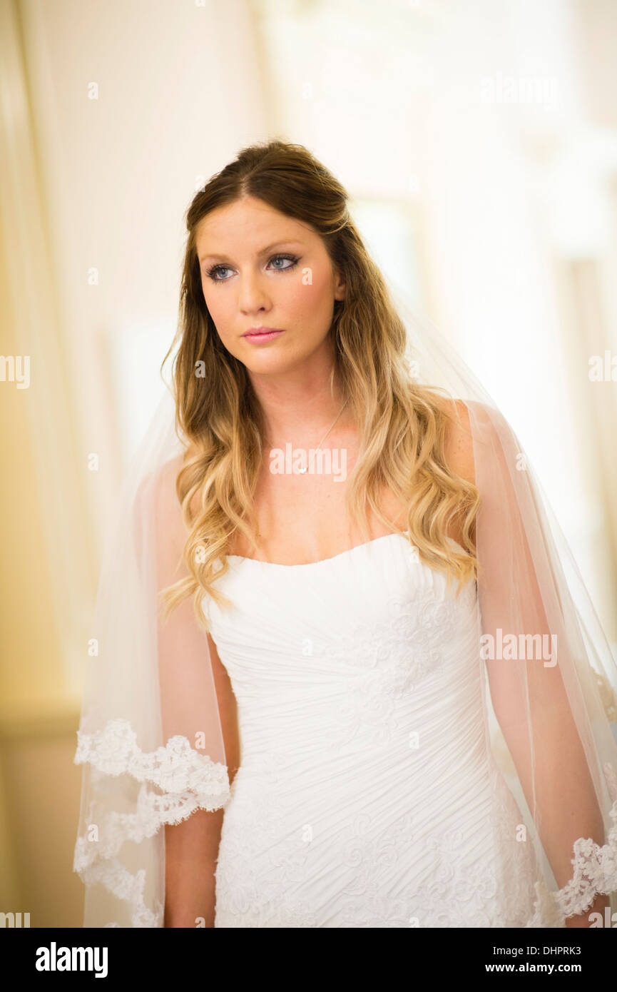 Modelling wedding dresses hi-res stock photography and images - Alamy