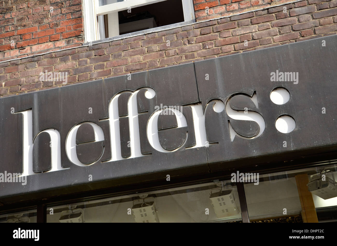 Heffers Academic bookshop in the city of Cambridge, England Stock Photo ...