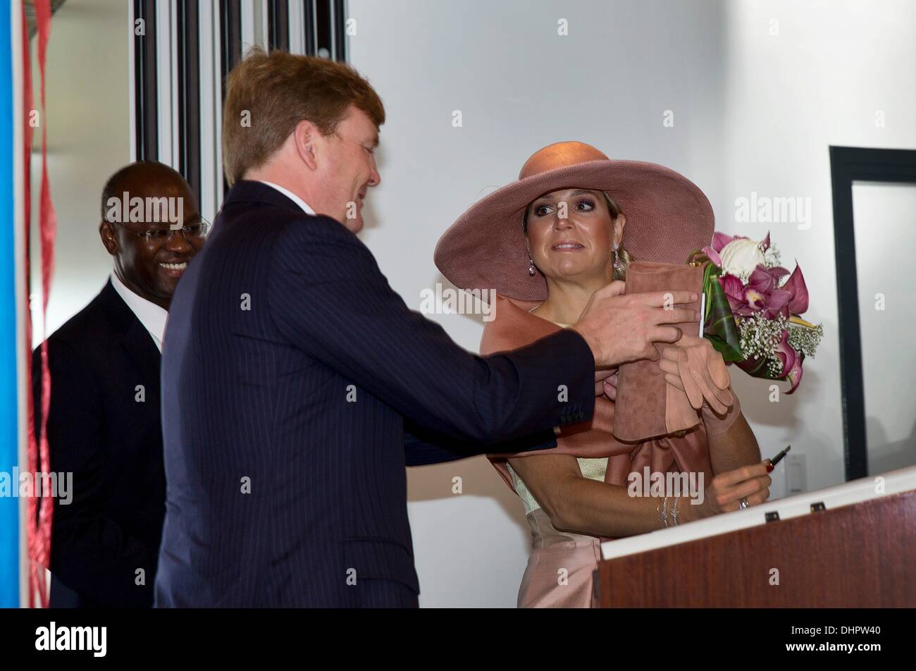 Philipsburg, St Maarten. 13th Nov, 2013. King Willem-Alexander and ...