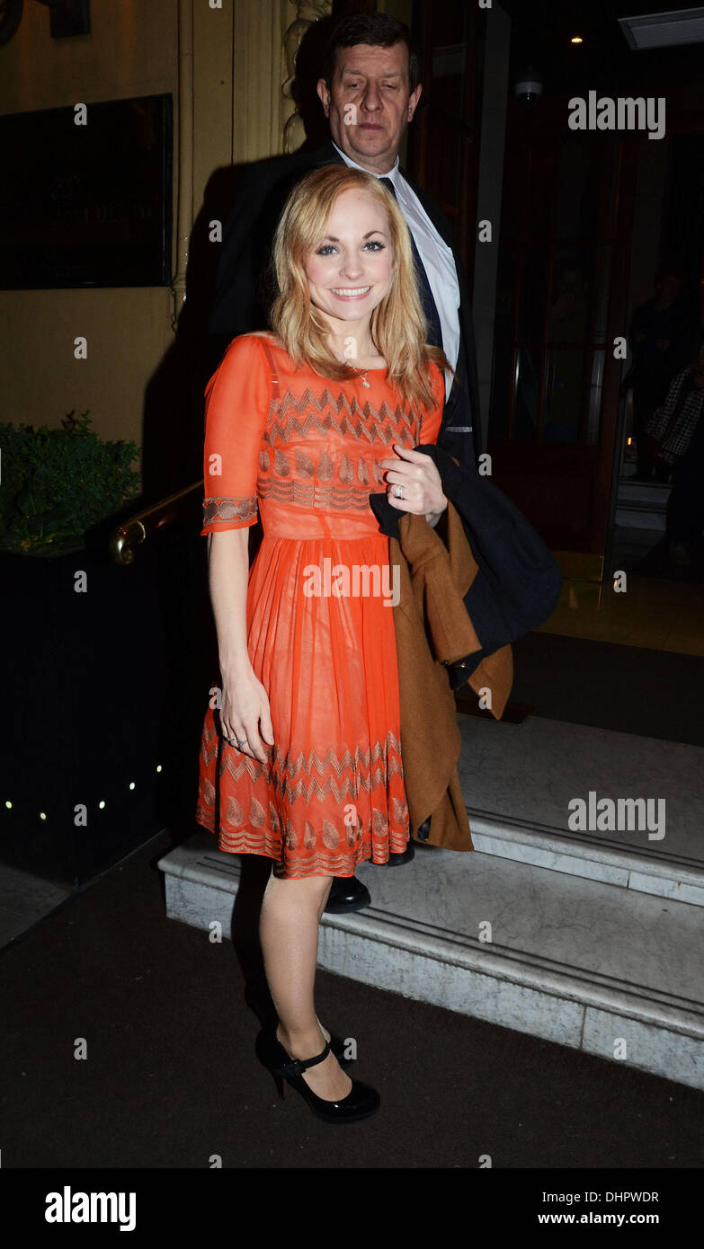 Georgia Moffett "What The Butler Saw" after party departures at trhe ...