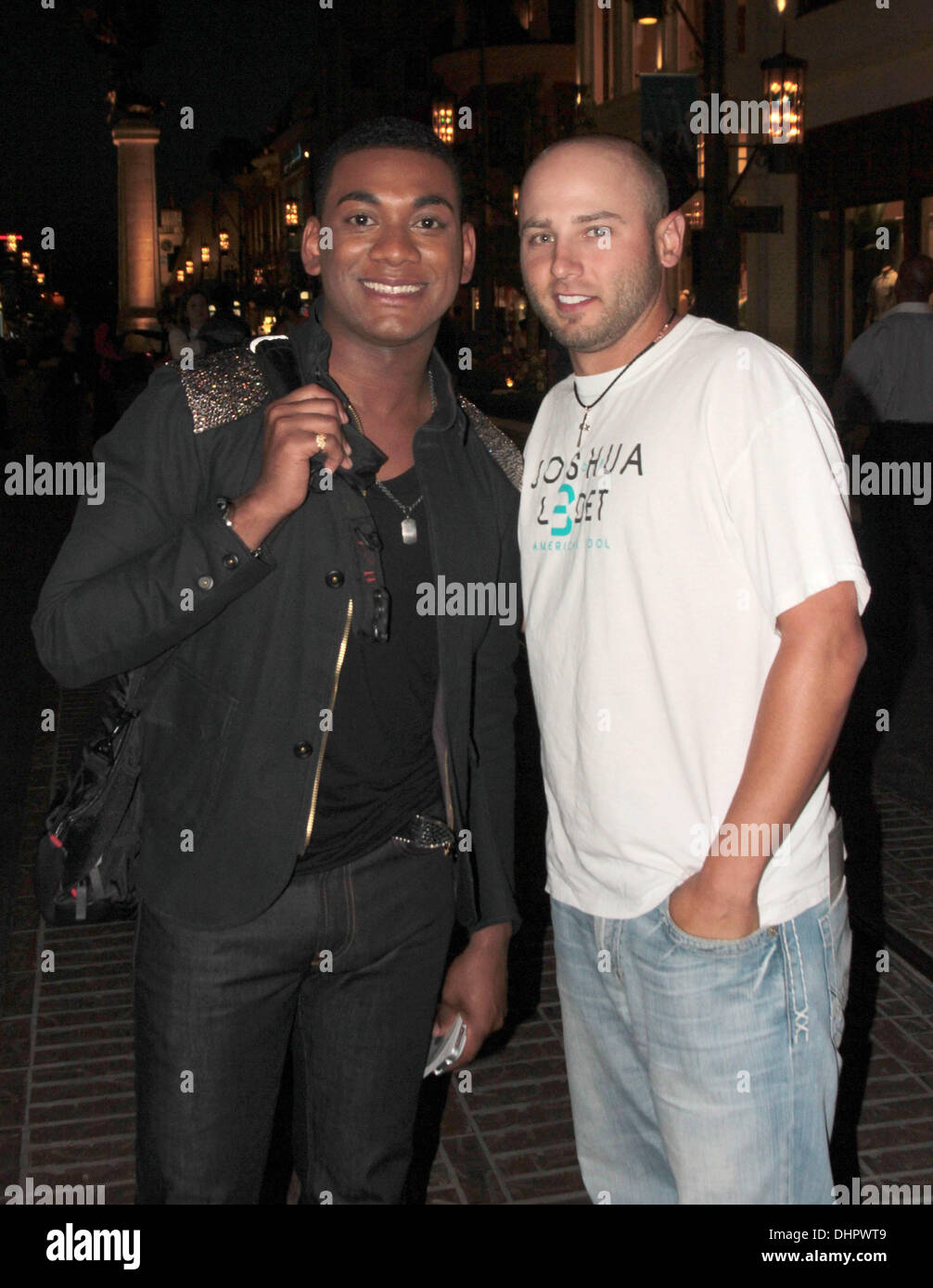 Joshua Ledet arriving for the 'American Idol' afterparty at The Grove ...