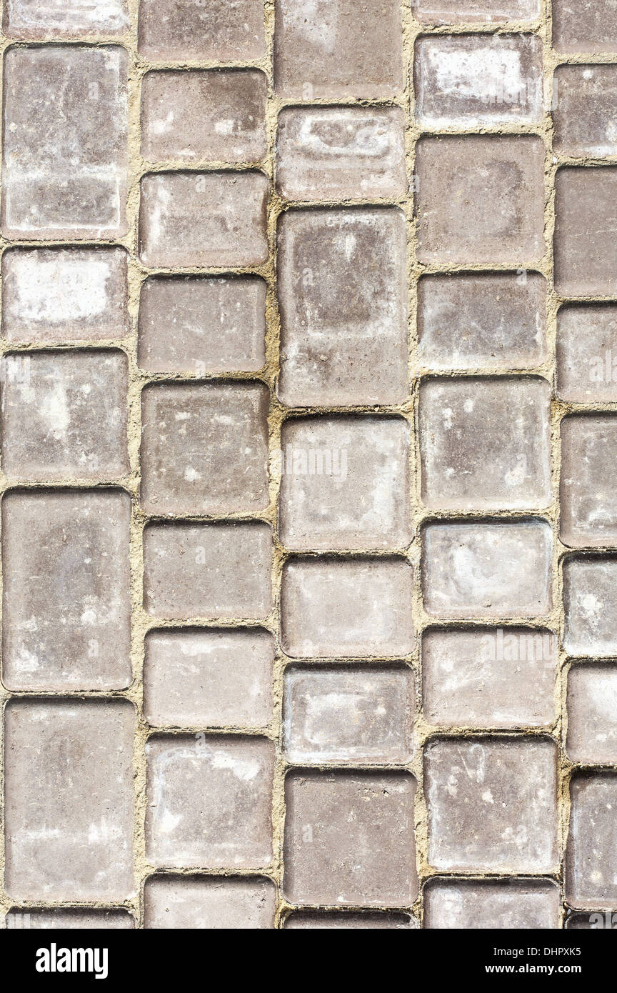 Path background fragment. Path made of small grey bricks Stock Photo ...