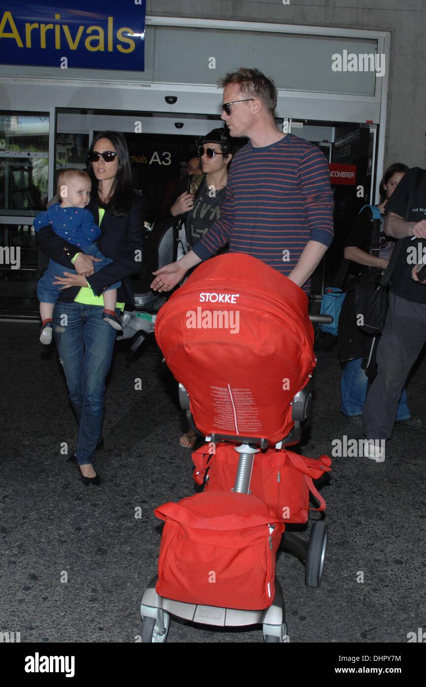 Jennifer Connolly, husband Paul Bettany and daughter Agnes Bettany ...