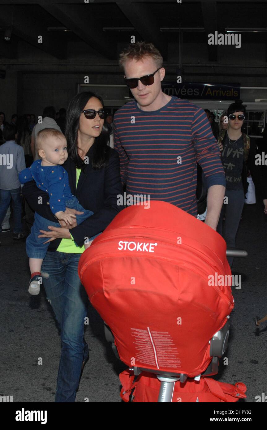 Jennifer Connolly, husband Paul Bettany and daughter Agnes Bettany ...