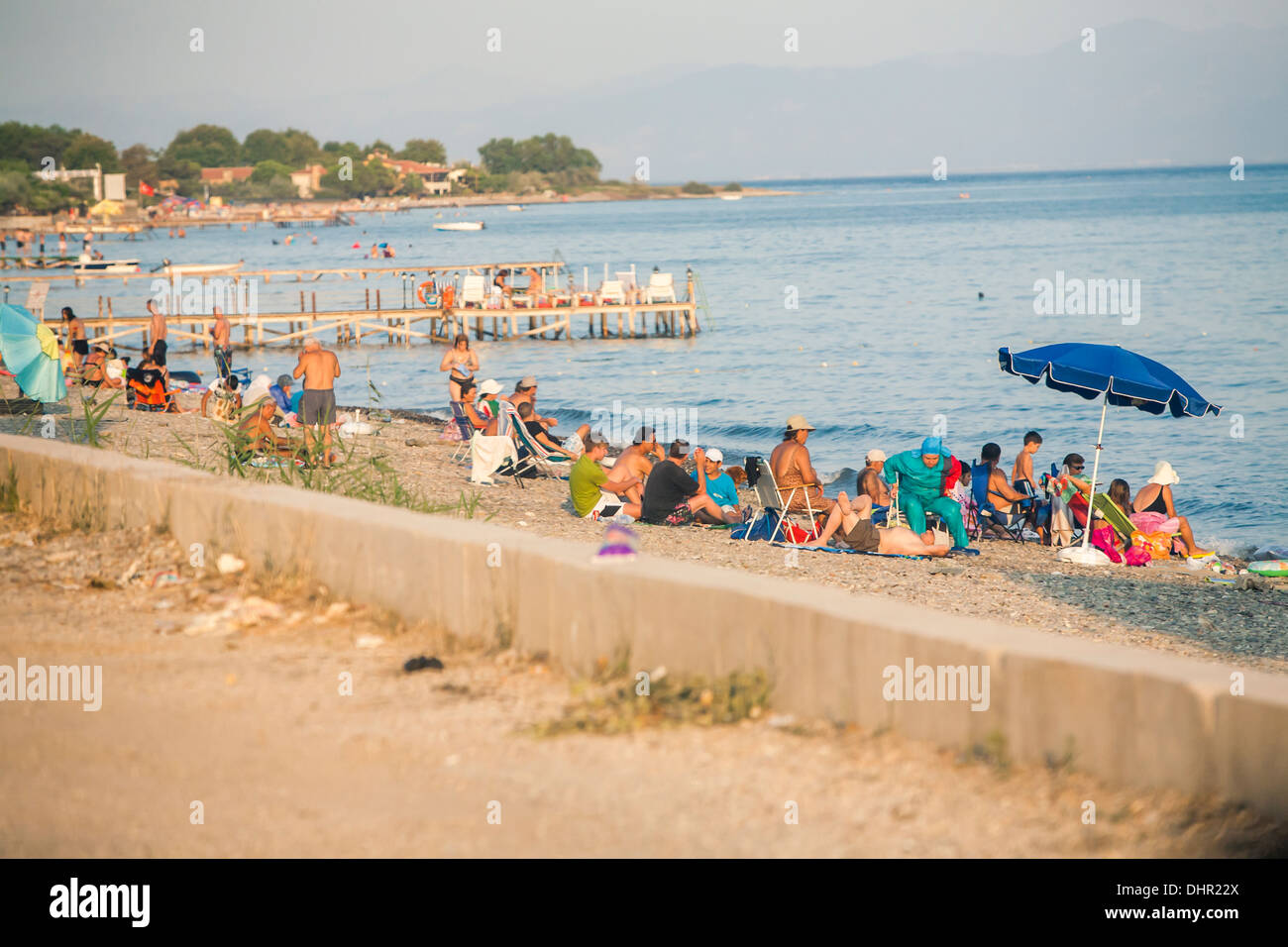 Beach by the road in Turkey, 2013 Stock Photo - Alamy