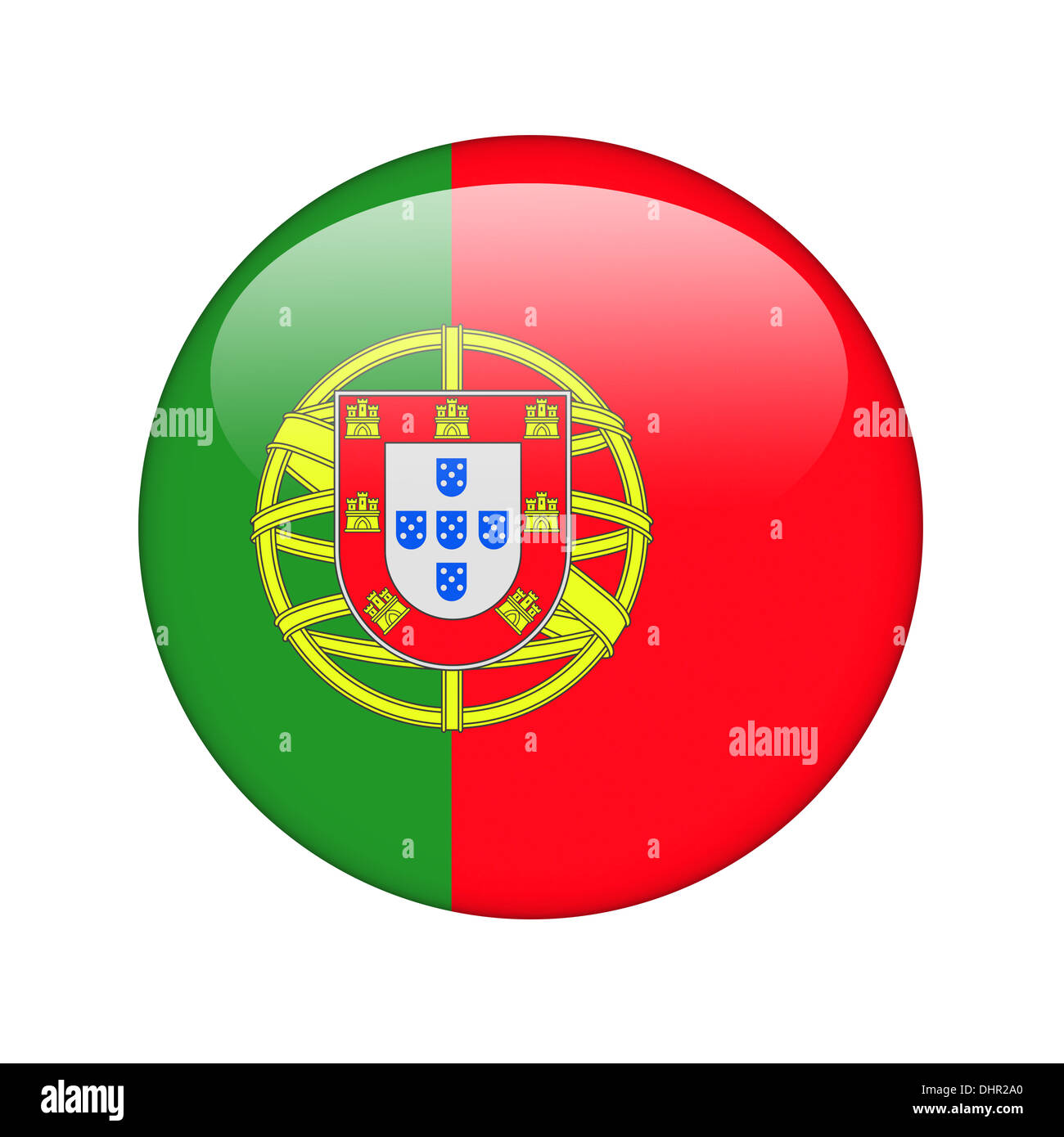 The Portuguese flag Stock Photo - Alamy