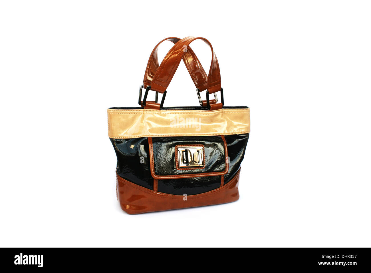 Stylish bag isolated on white background Stock Photo - Alamy