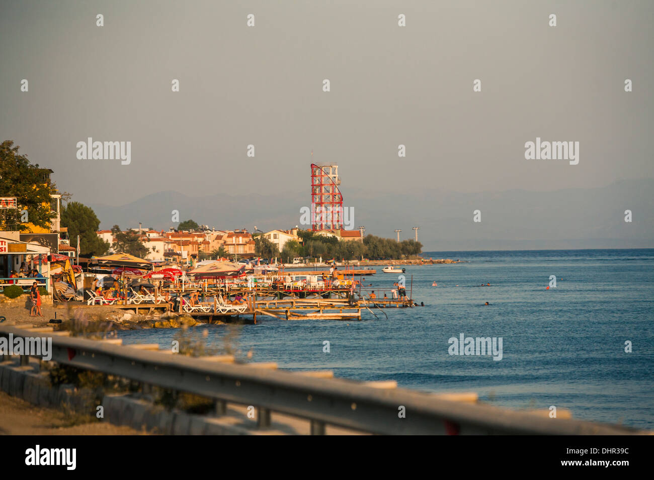 Beach by the road in Turkey, 2013 Stock Photo - Alamy