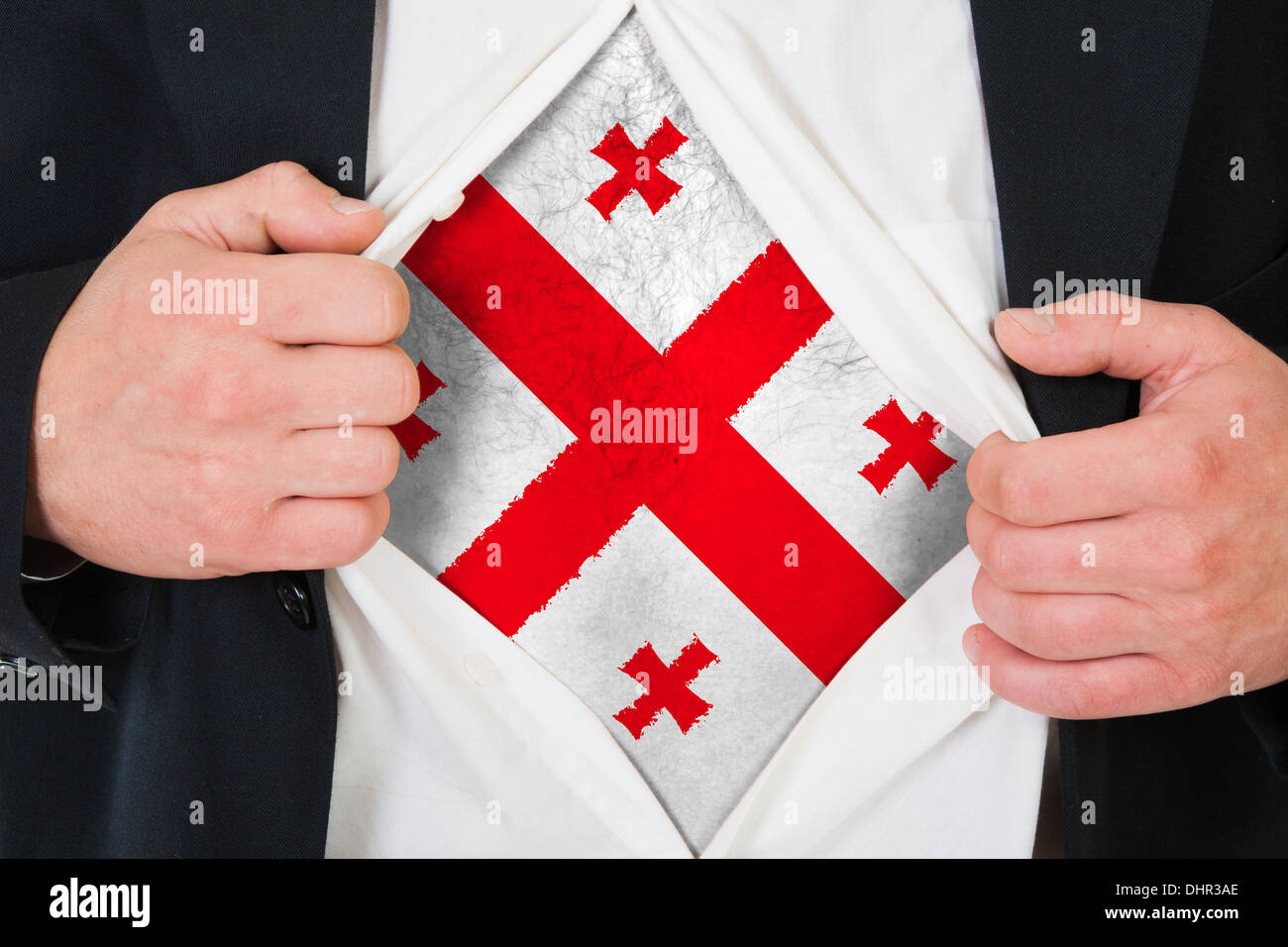 The Georgian flag Stock Photo - Alamy