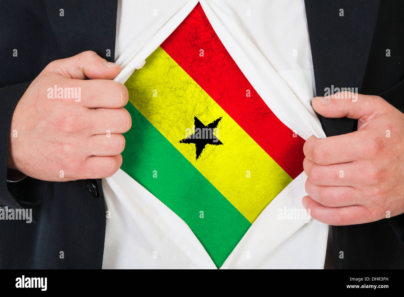 The Ghana flag Stock Photo - Alamy