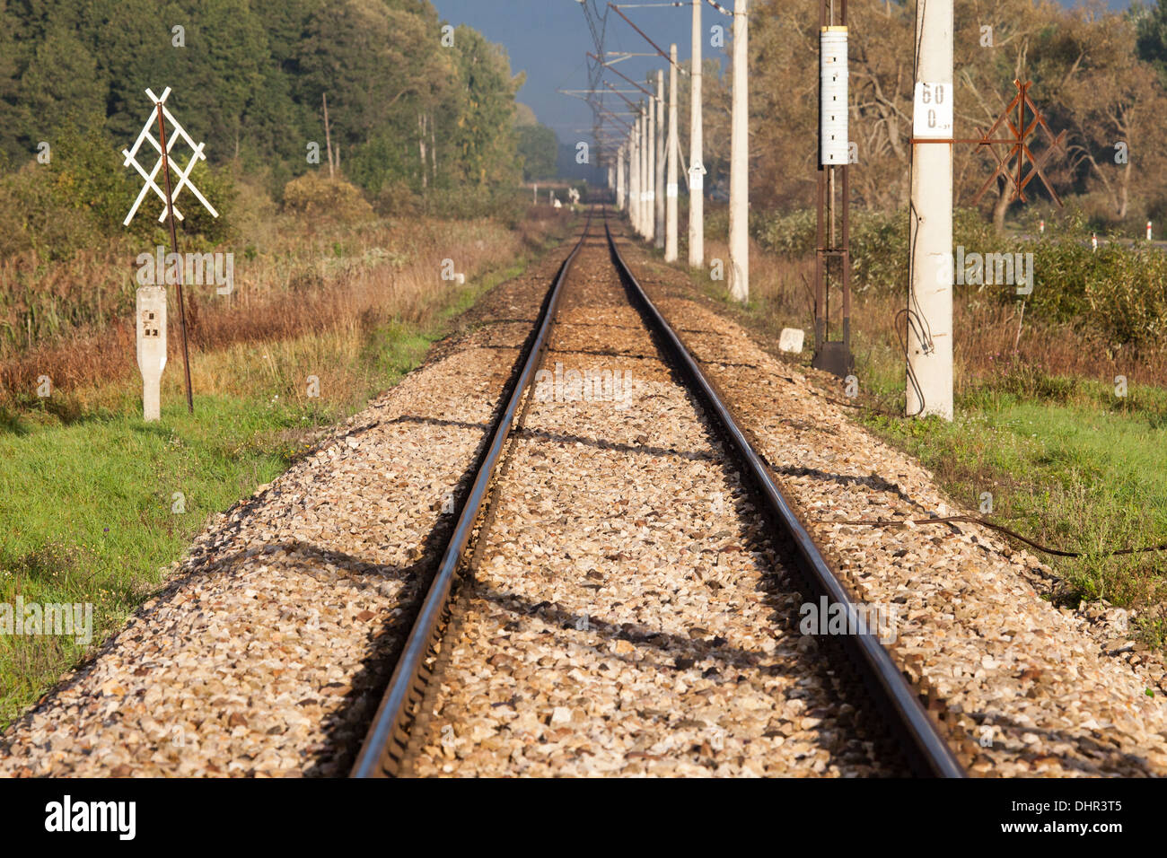 Railway rails hi-res stock photography and images - Alamy