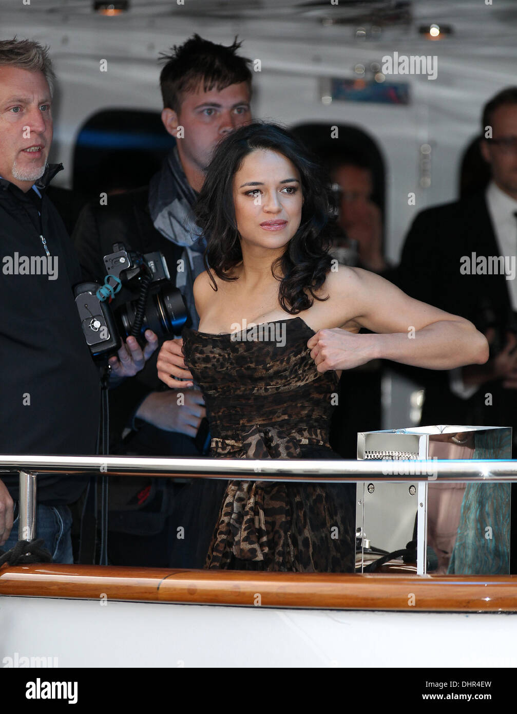 Michelle Rodriguez Celebrities attend a party aboard the Lady Joy yacht ...