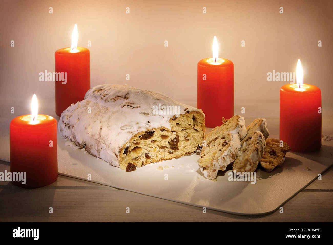 Stollen is the traditional German christmas cake Stock Photo - Alamy