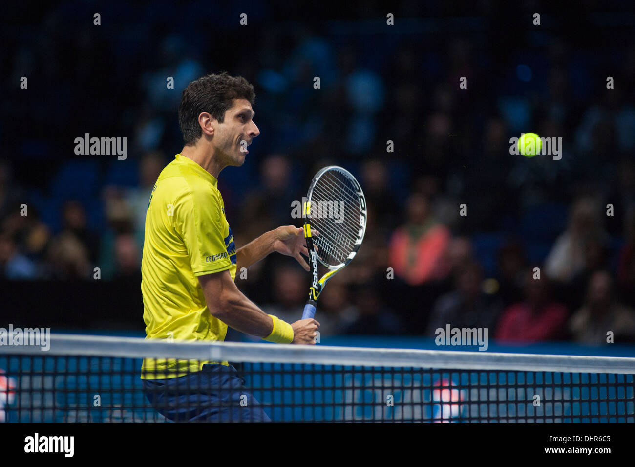 Marcelo Melo doubles player on court at the Barclays ATP World Tour ...