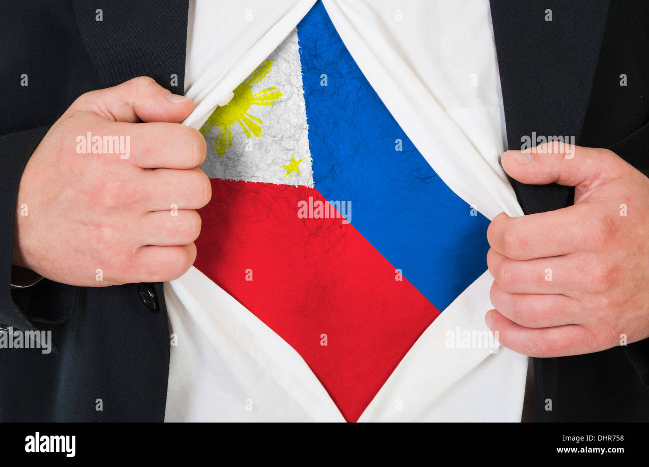 The Philippines flag Stock Photo - Alamy
