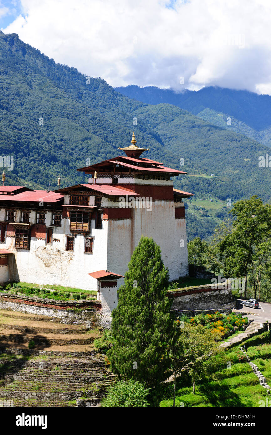 Trongsa Hills,Dzong, River, Mangde Chhu, Trongsa Market,Kings Retreat ...